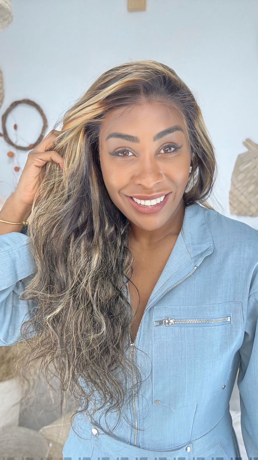 Lace Front Humana Dayse - Morena Iluminada 70 cm – Lady Laces